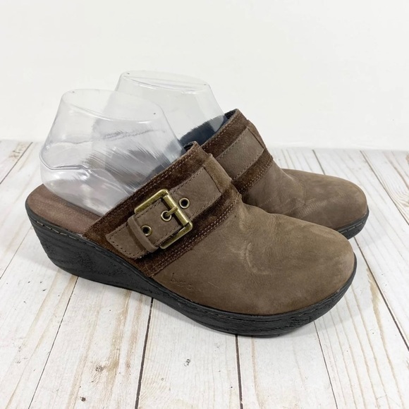 b.o.c. | Shoes | Boc Born Concepts Brown Suede Clog Mules 8 | Poshmark